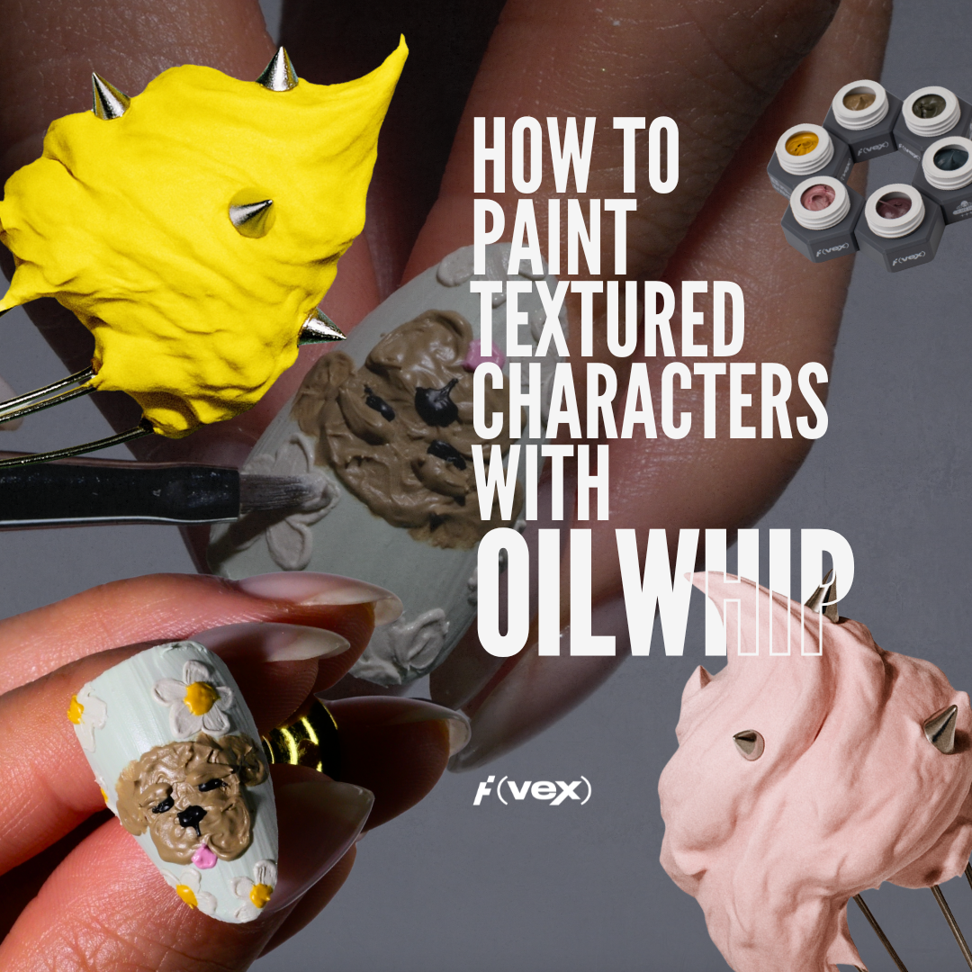 How to Paint Textured Dog Nail Art Using OILWHIP | Function of Vex